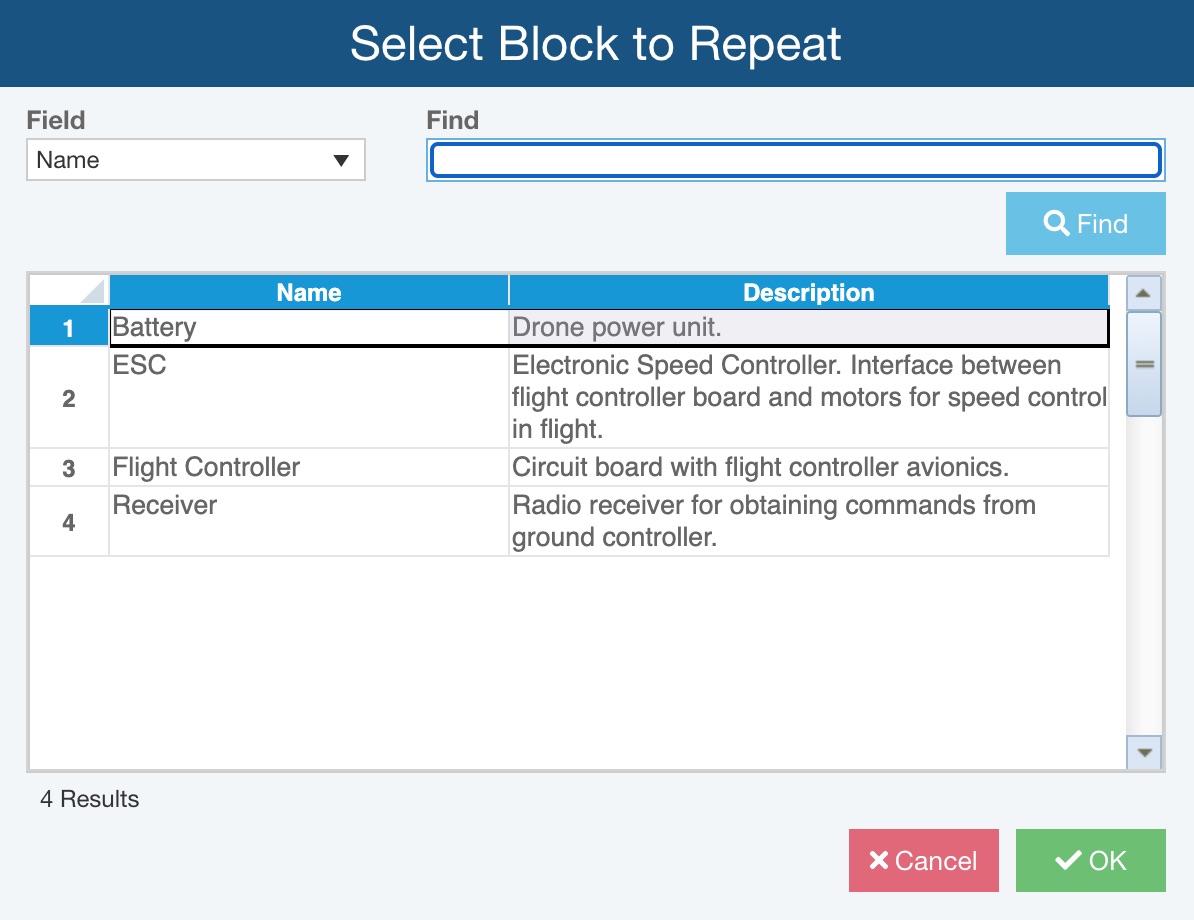 Using Repeated Blocks